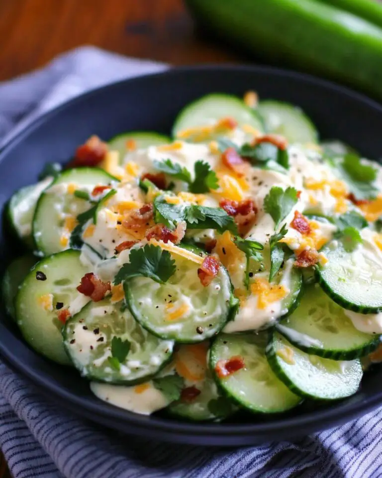 Spicy Jalapeño Popper Cucumber Salad